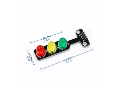 Modulo luces LED Semaforo control Trafico 5V Arduino