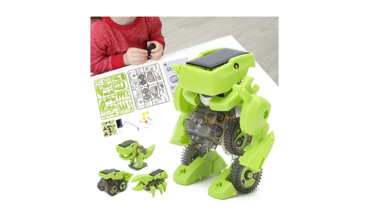 Kit Robot energía Solar 4 en 1 Educativo Ciencias STEM